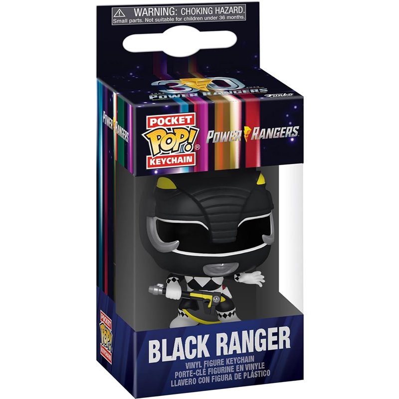 Pocket POP! Keychain: Power Rangers 30th Anniversary - Black Ranger