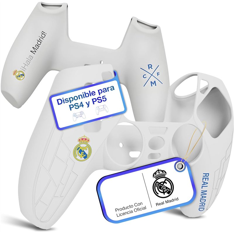 PS5 Dualsense Silicon Pad Cover - Real Madrid (White)