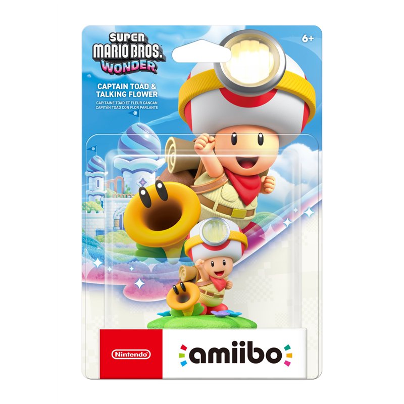 Amiibo Super Mario Bros. Wonder - Captain Toad & Talking Flower